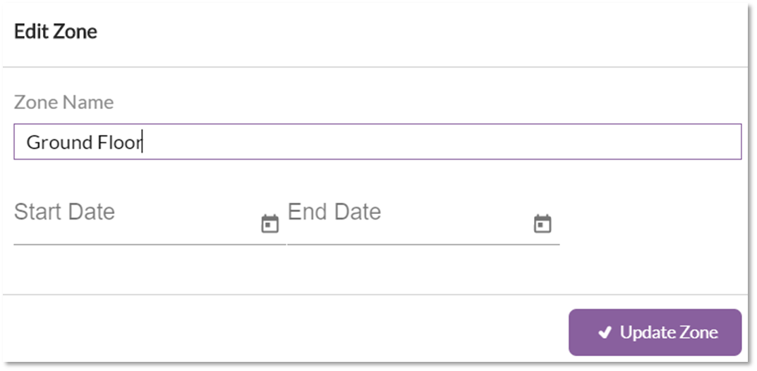How to edit zones and add sub-zones in the bill of quantities