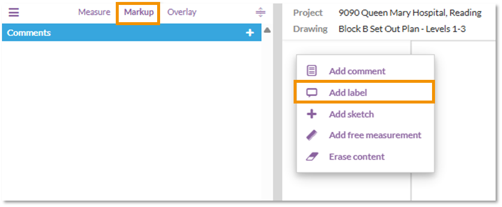 Takeoff - Drawing annotation labels